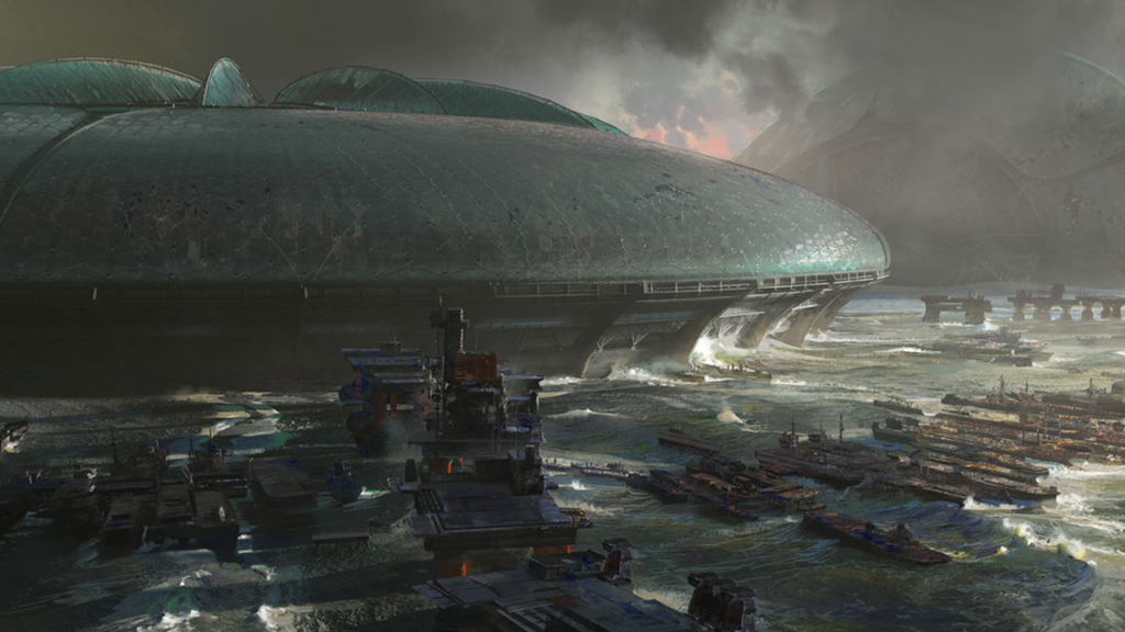 The Epic Landscapes of Titan in Destiny 2 Concept Art